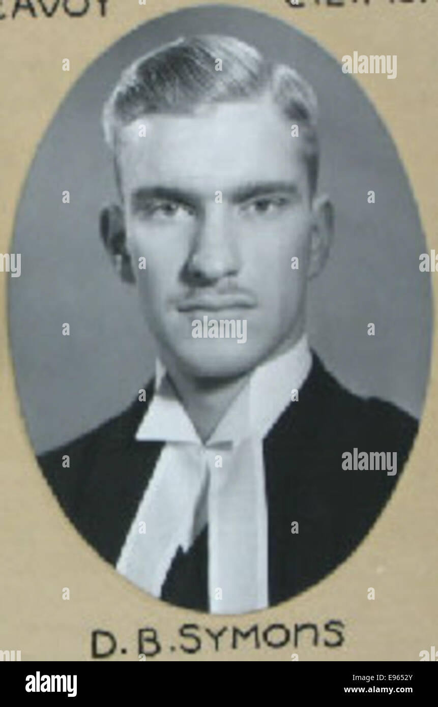 A portrait of Douglas Bond Symons, a graduate of Osgoode Hall Law ...