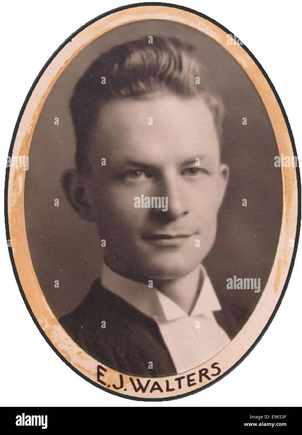 A formal portrait of Edmund Joseph John Walters, capturing his ...