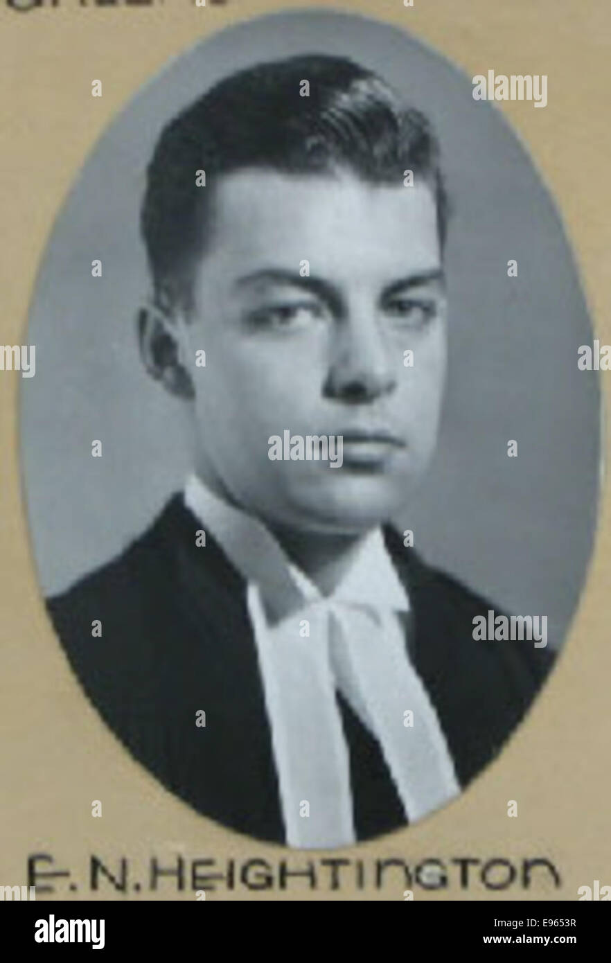 A formal portrait of Edward Nesbitt Heighington, a law school graduate ...