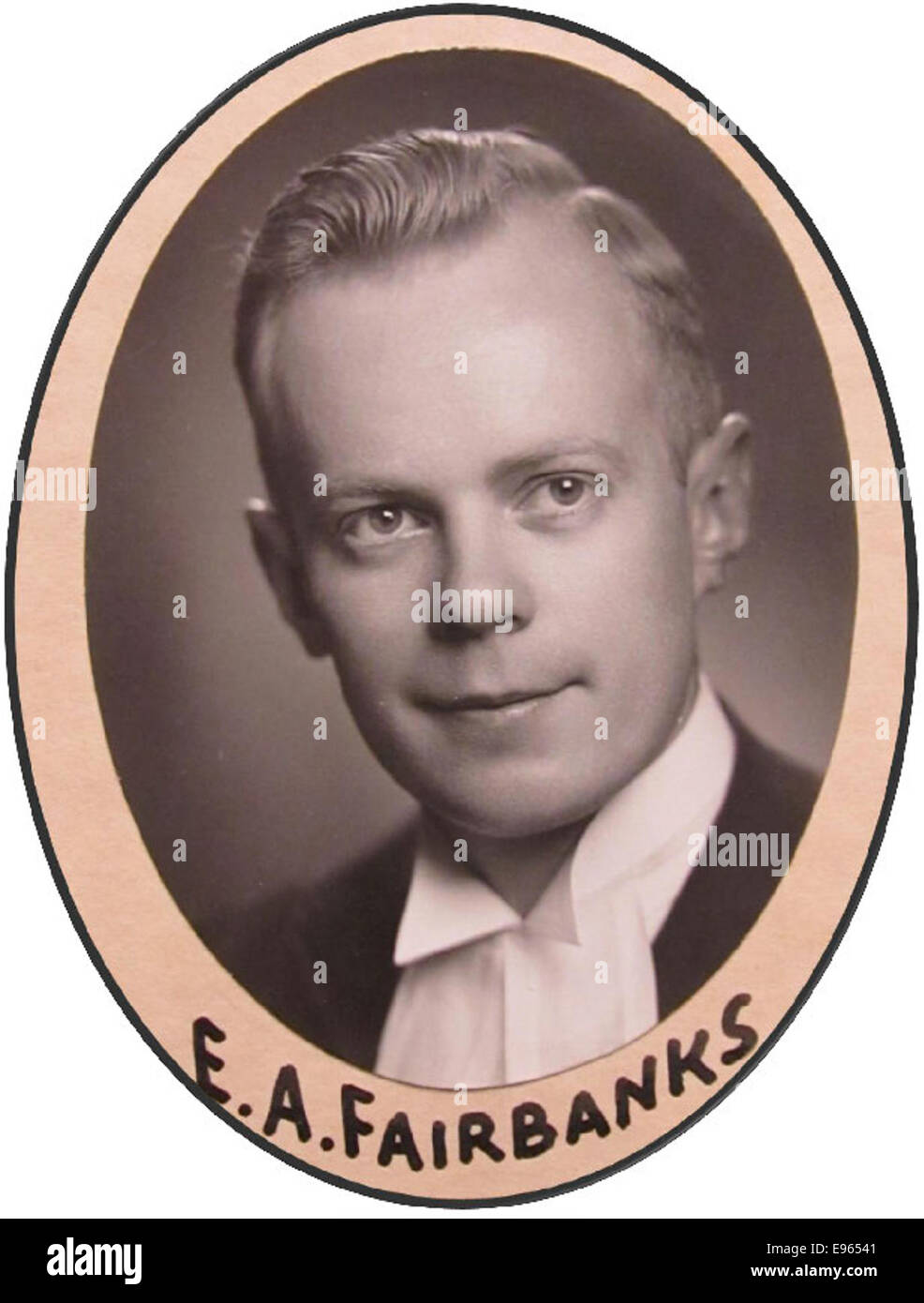 A formal portrait of Edwin Arthur Fairbanks, a 1948 graduate of Osgoode ...