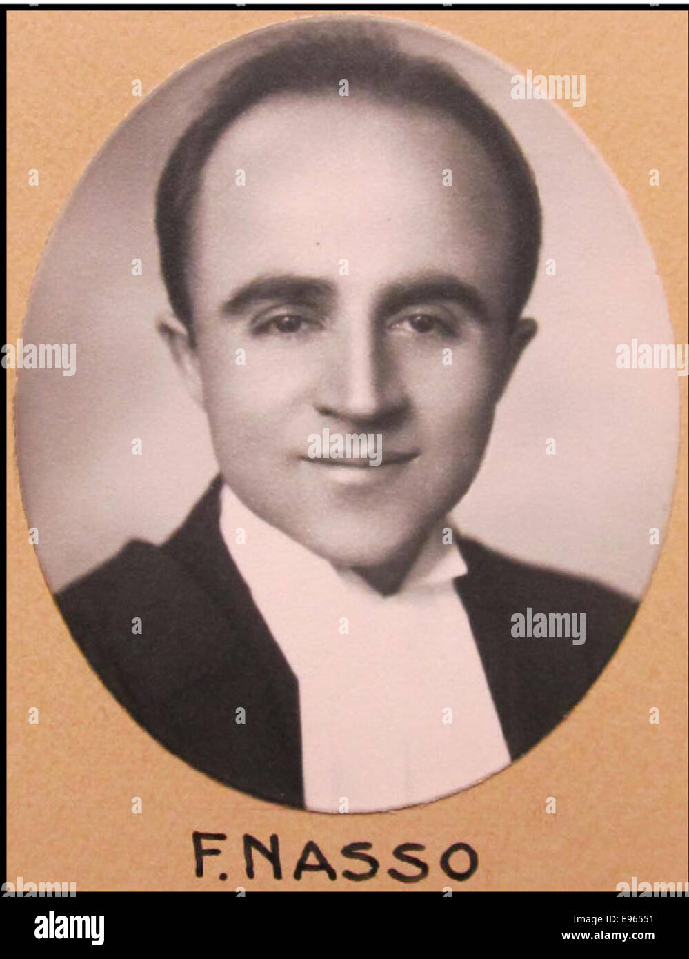 This portrait features Frank Domenico Nasso, a graduate of Osgoode Hall ...