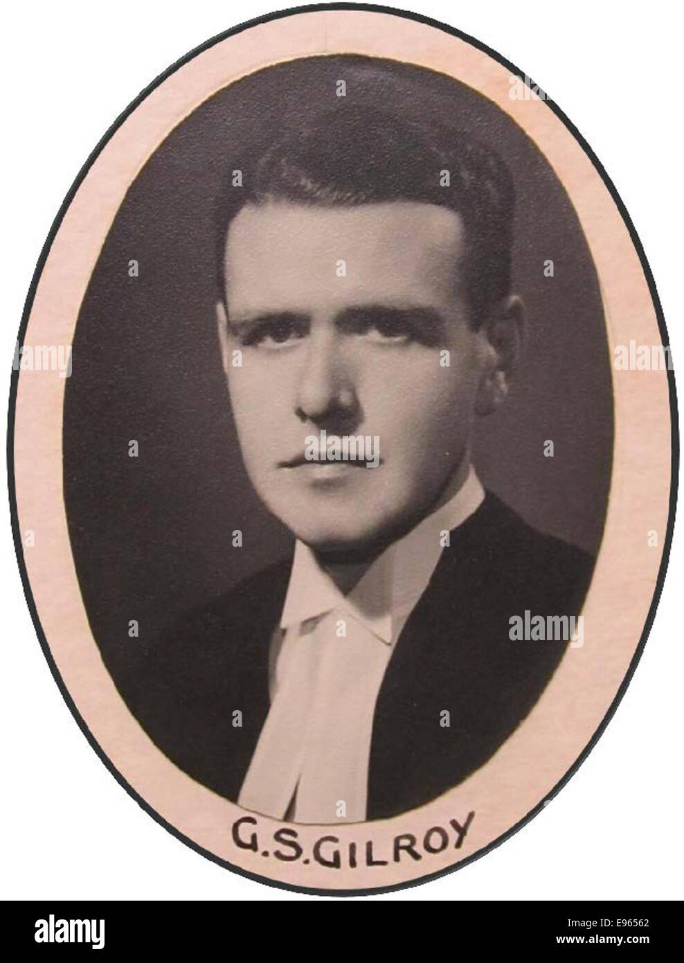 A portrait of Geoffrey Sydney Gilroy (1909-1982), captured during his ...