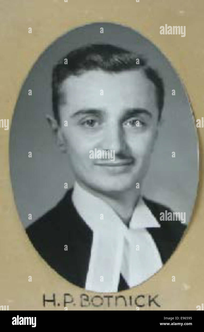 Portrait of Harry P. Botnick, a 1940 Osgoode Hall Law School graduate ...