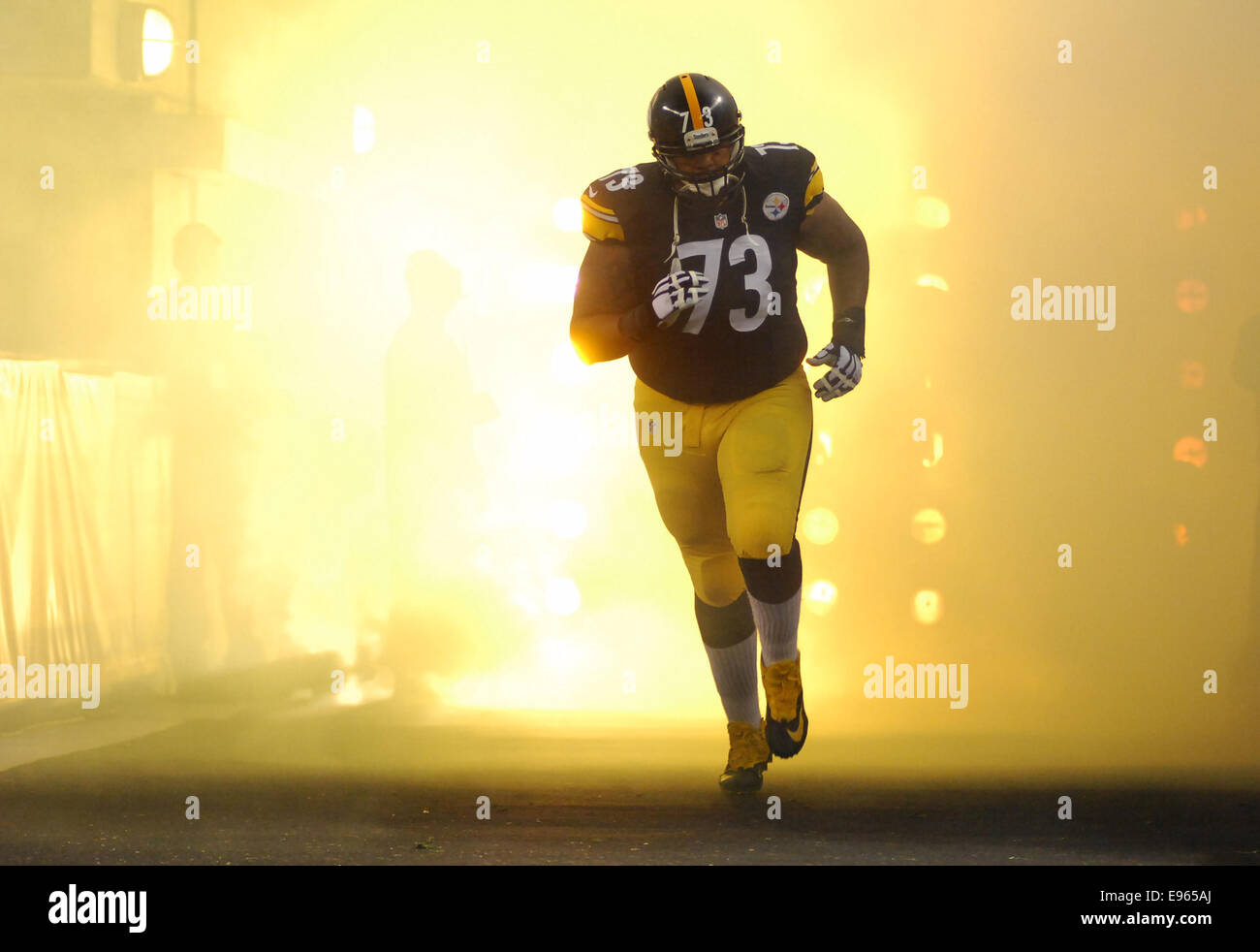 Pittsburgh, USA. 20th Oct, 2014. Ramon Foster #73 during the Pittsburgh ...