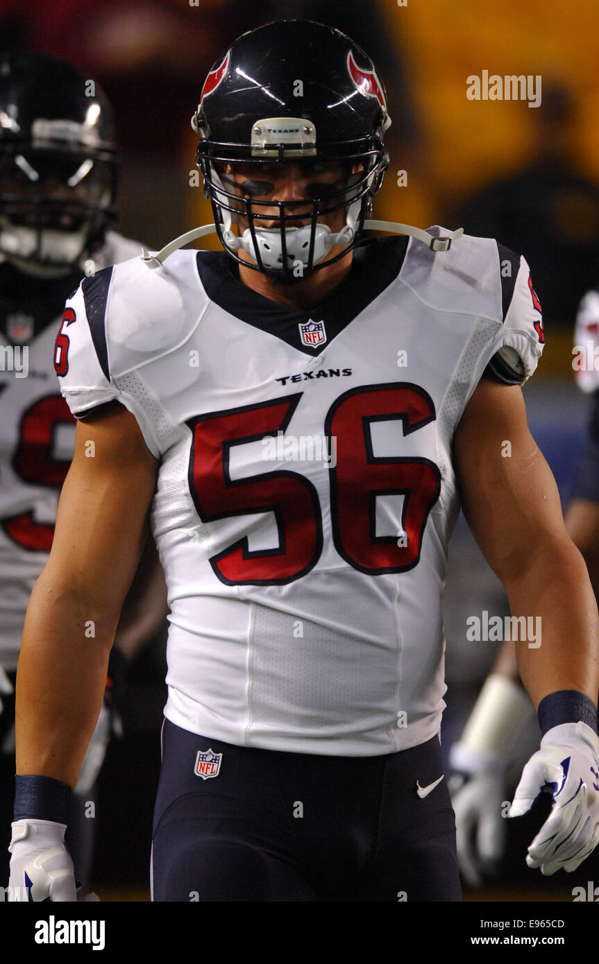 Pittsburgh, USA. 20th Oct, 2014. Brian Cushing #56 during the ...