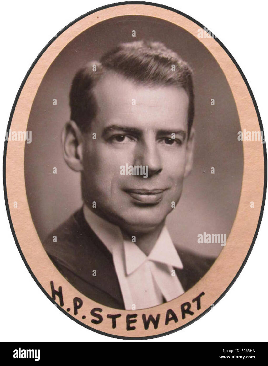 A formal portrait of Hugh Paterson Stewart, a graduate of Osgoode Hall ...