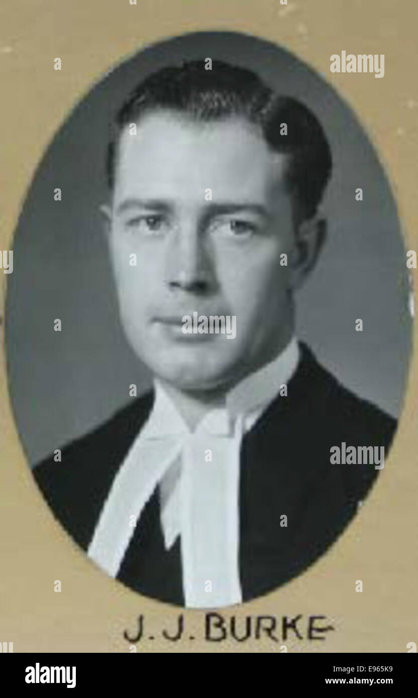 Photograph of James Joseph Burke, a 1940 graduate of Osgoode Hall Law ...