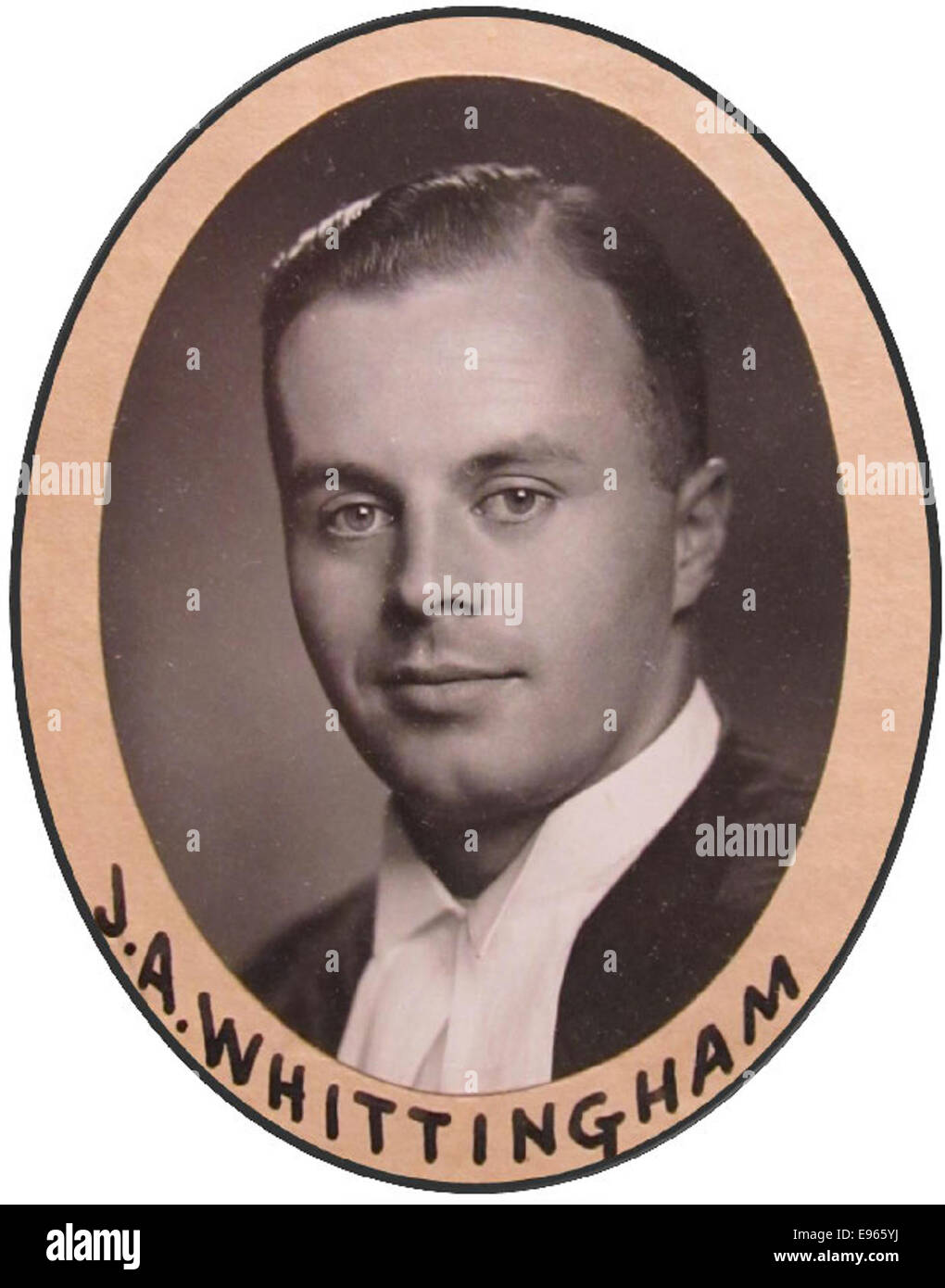 A portrait of John Anthony Whittingham, a graduate of Osgoode Hall Law ...