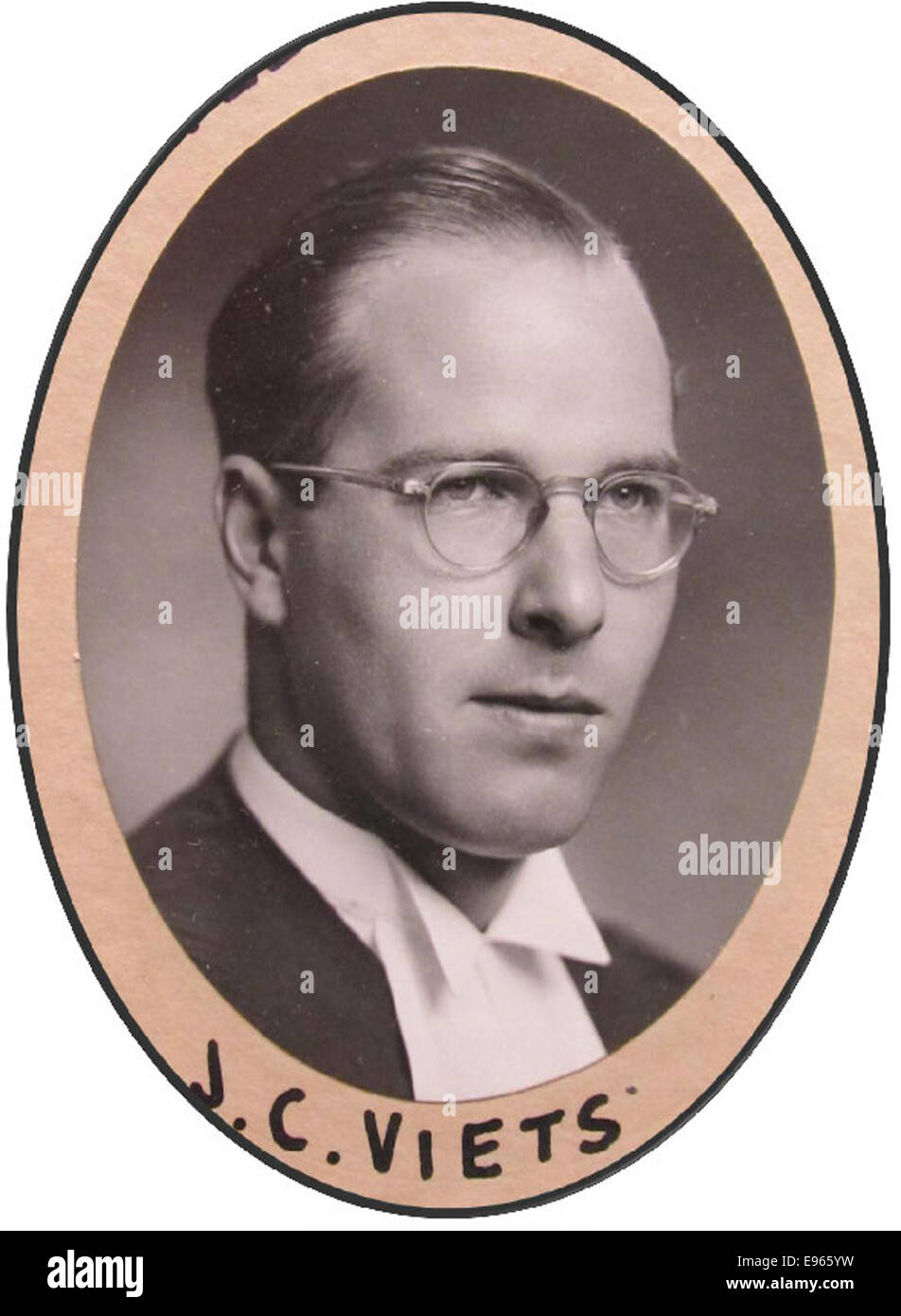 A portrait photograph of John Campbell Viets, a 1948 graduate of ...