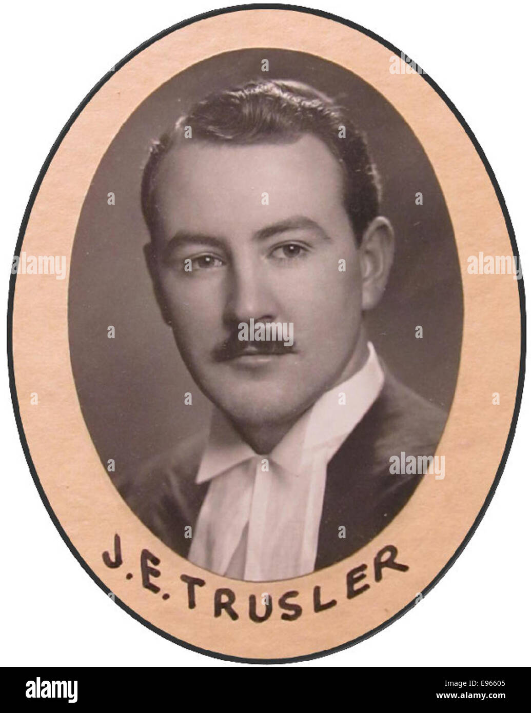 A formal portrait of John Edward Trusler, a graduate of Osgoode Hall ...