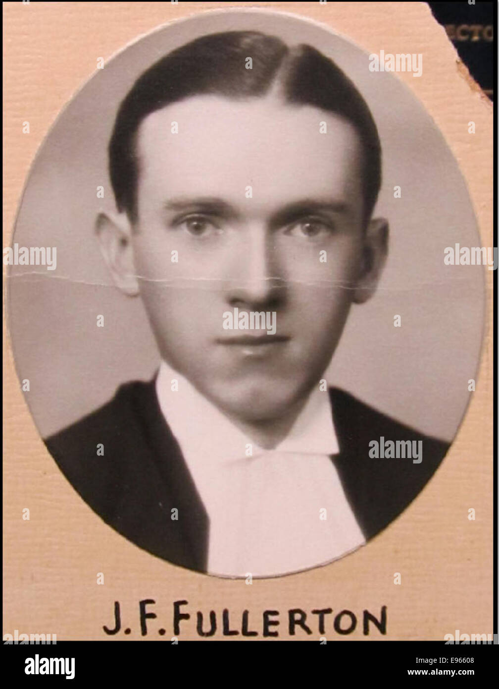 A formal portrait of John Feasby Fullerton (1916-1998), a graduate of ...