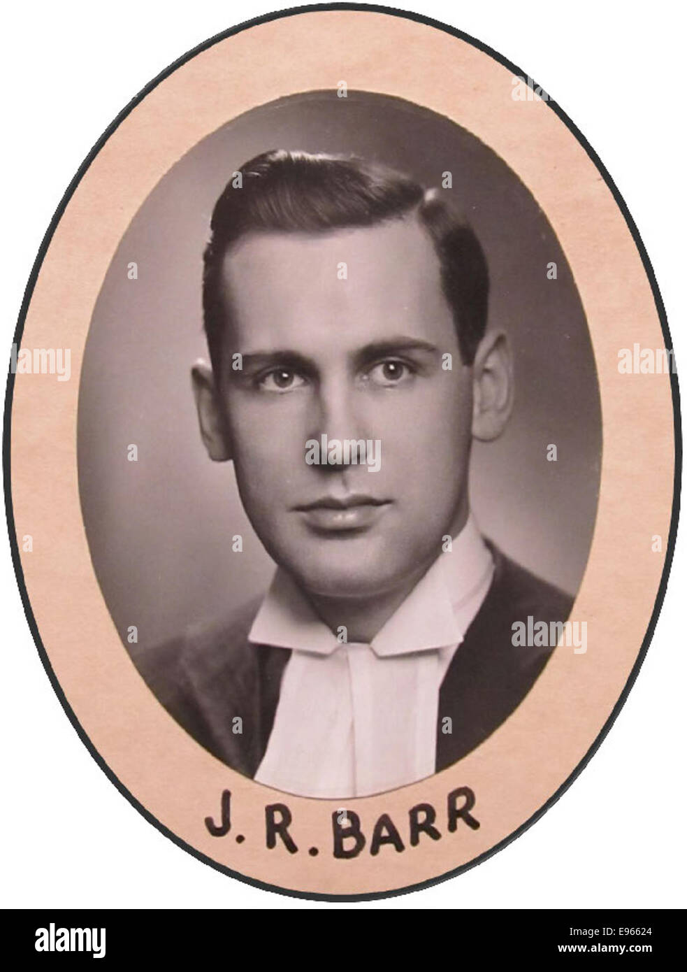 A portrait photograph of John Roderick Barr, a graduate of Osgoode Hall ...
