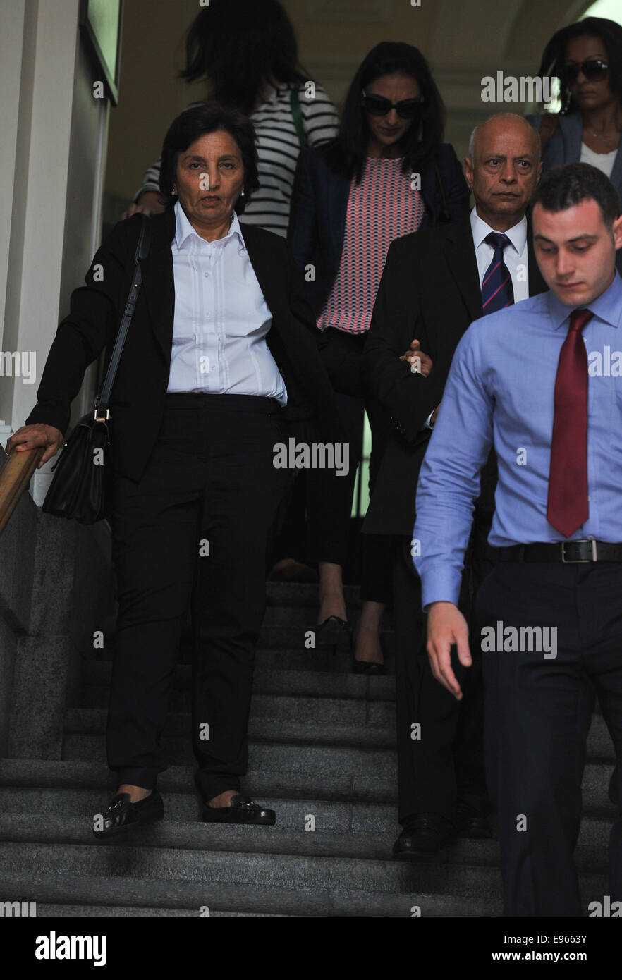 Cape Town, South Africa. 20th Oct, 2014. Snila and Prakash Dewani ...