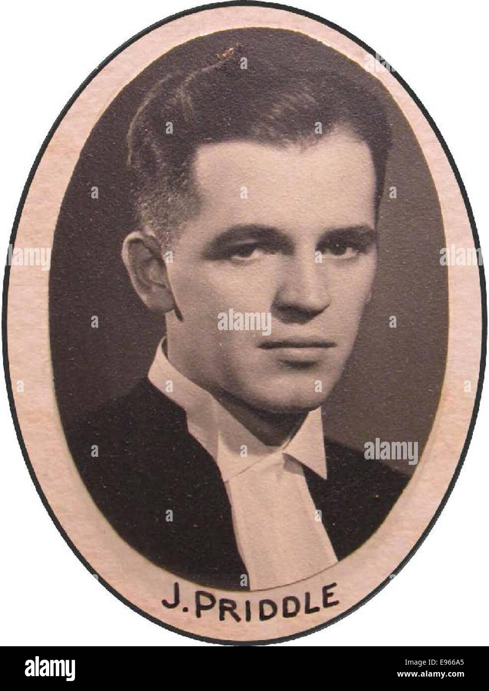 This photograph features Joseph Macklin Priddle, a prominent figure ...