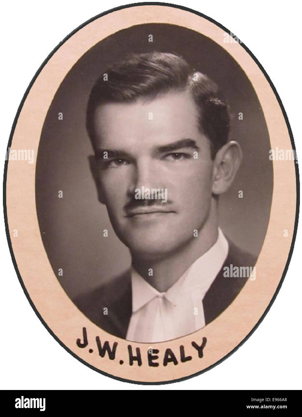 This portrait photograph from 1948 shows Joseph Wilfred Healy, a ...