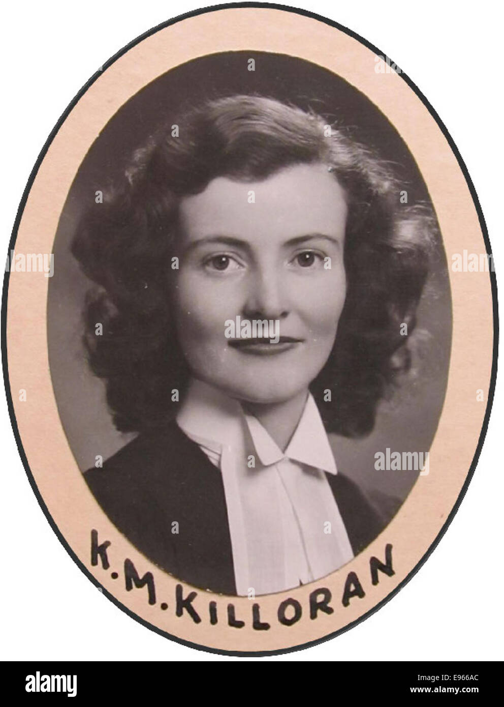 This portrait photograph shows Kathleen Mary Killoran, a graduate of ...