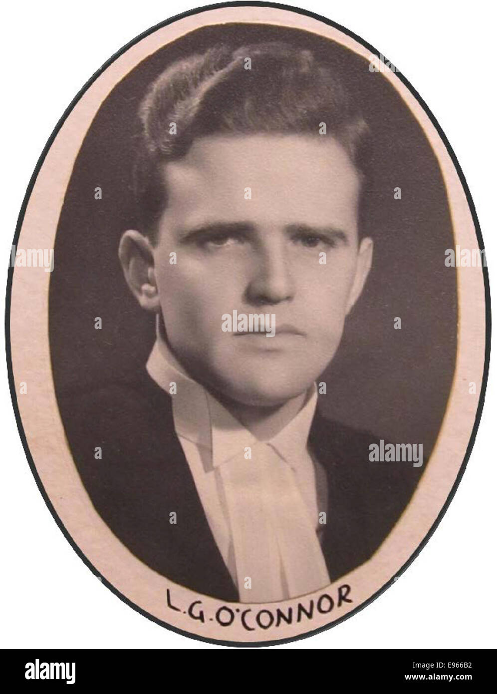 This photograph features Lawrence Gerard O'Connor, a distinguished ...