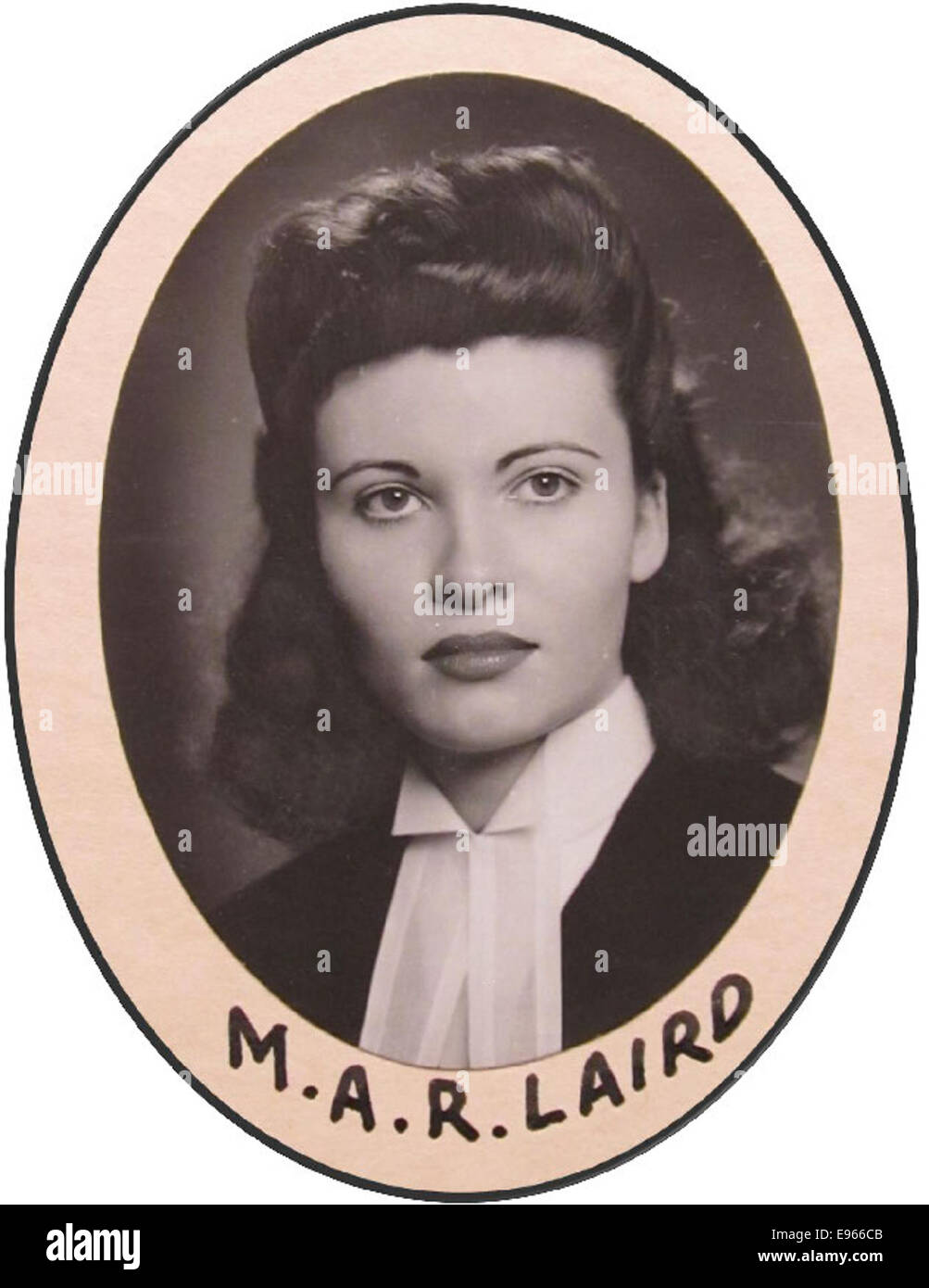 A professional portrait of Marjorie Alice Ransier Laird Palmer, a ...