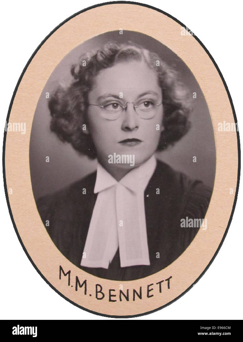 A portrait of Mary Margaret Bennett, a graduate of Osgoode Hall Law ...