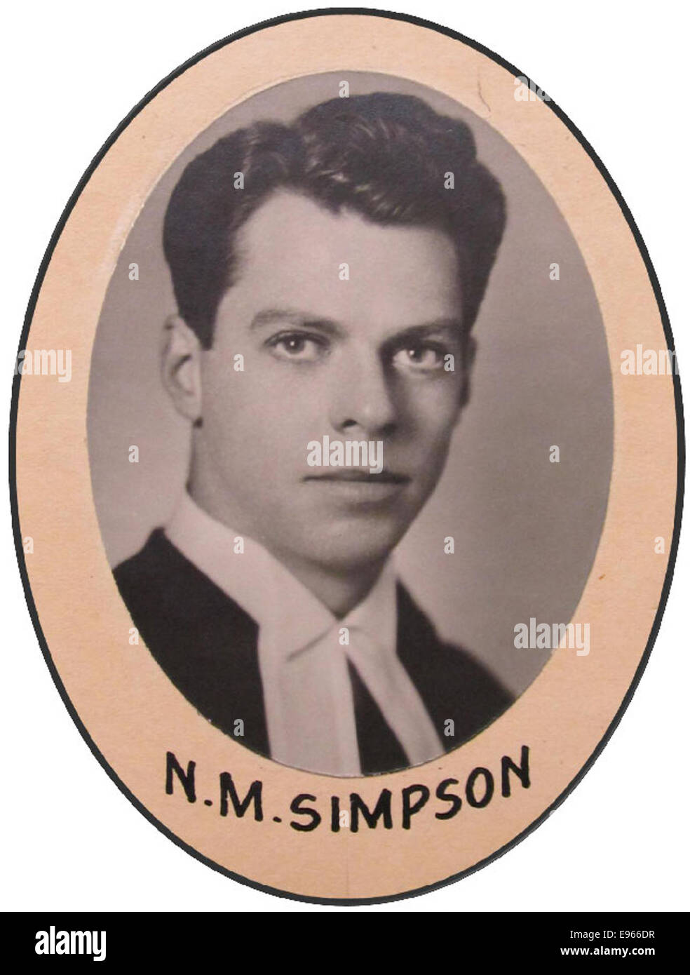 A 1947 portrait of Norman Macdougall Simpson, a graduate of Osgoode ...
