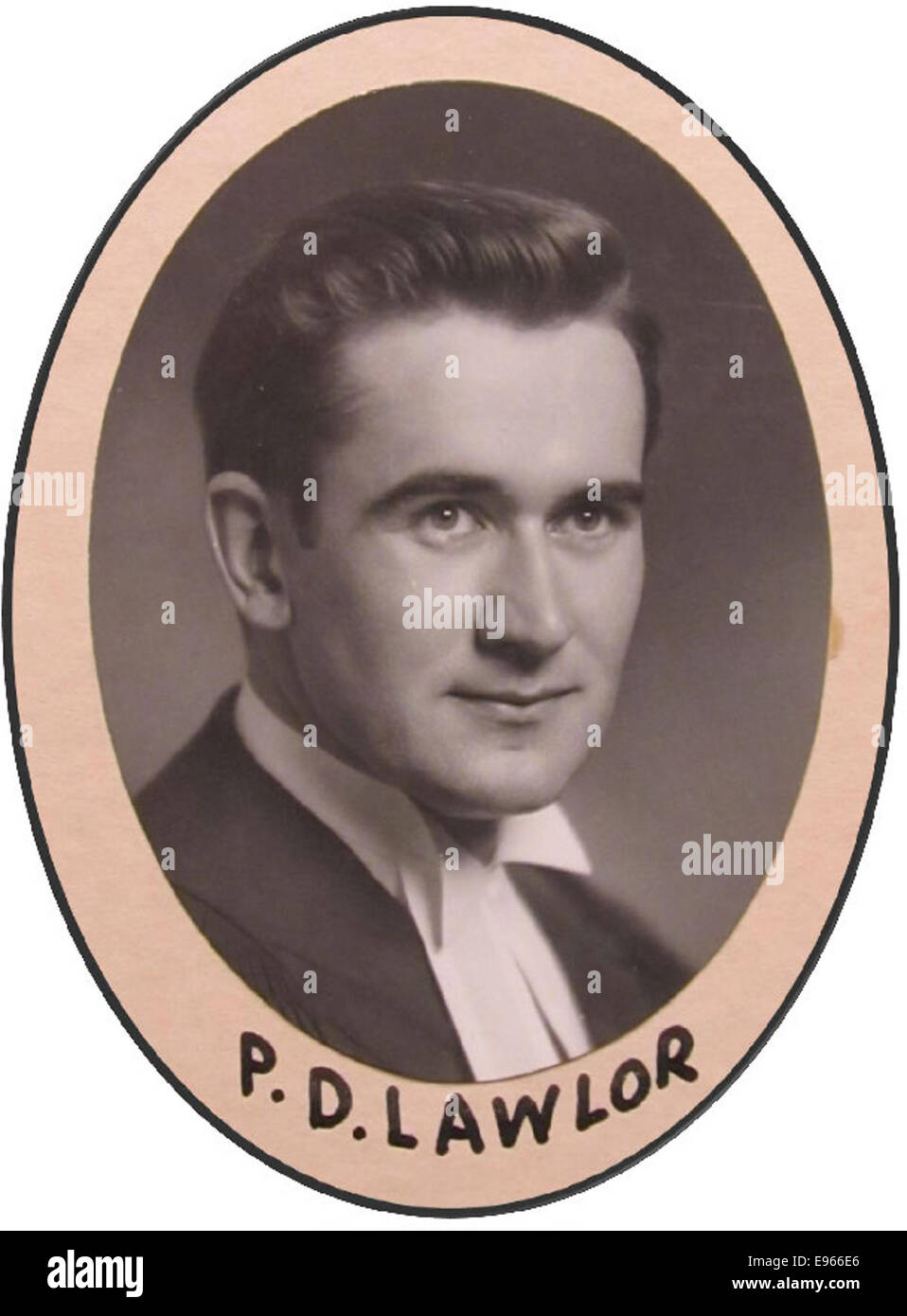 This 1948 photograph features Patrick Daniel Lawlor, an Osgoode Hall ...