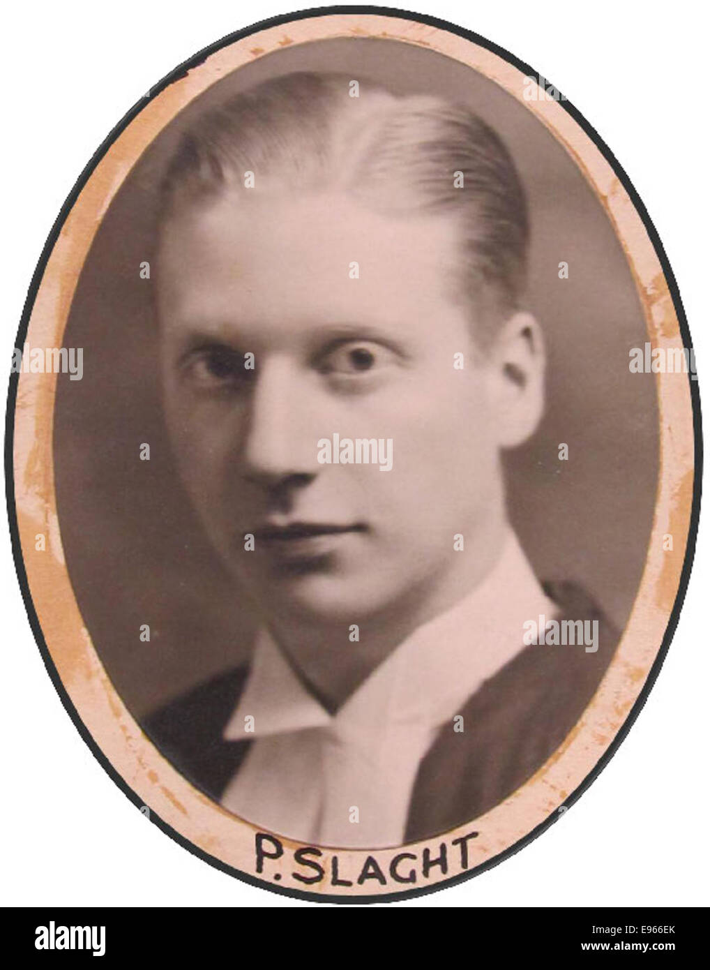 This photograph features Peter Lewis Slaght (1916-1984), a key figure ...