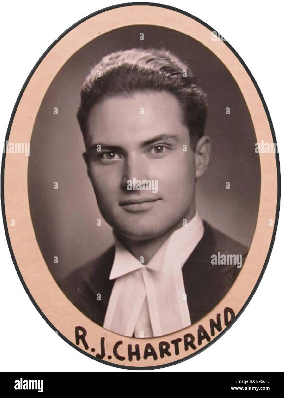 This portrait features Redmond Joseph Chartrand (1917-1989), a 1948 ...