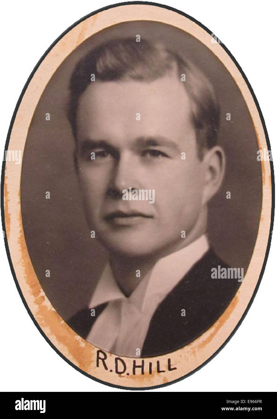 A portrait of Robert Doan Hill, capturing his features in a formal or ...