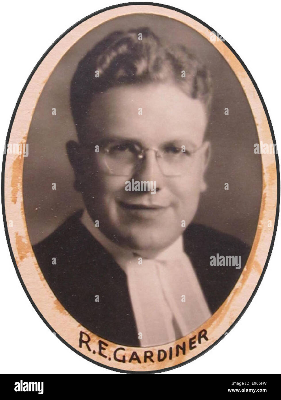 A portrait of Robert Elmer Gardiner (1915-1968), capturing his likeness ...