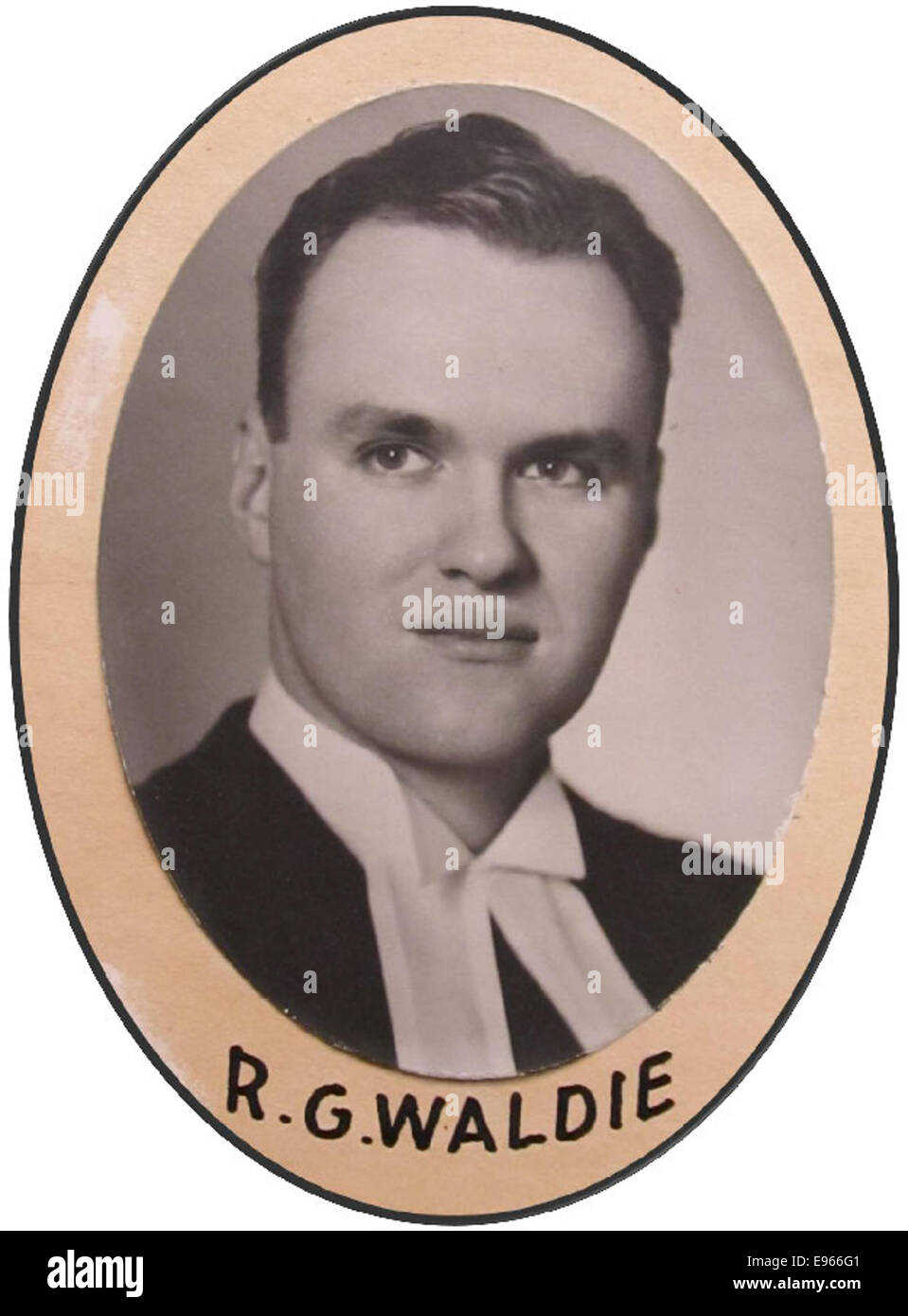 A photograph of Robert Gordon Waldie, a graduate from Osgoode Hall Law ...