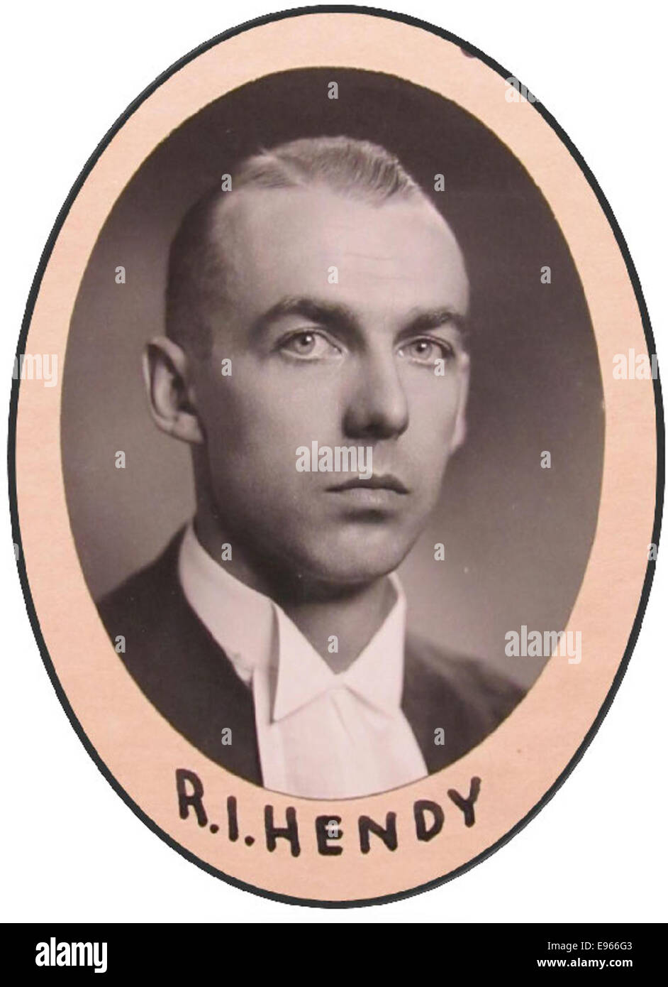 This photograph shows Robert Ian Hendy (1916-1994), a graduate of ...