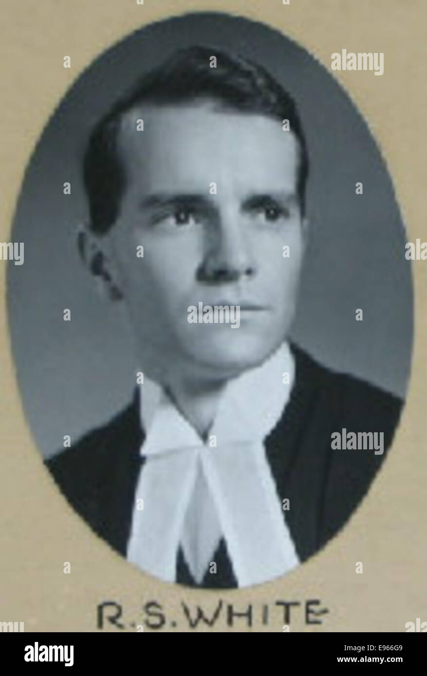 A formal portrait of Robert Scott White, a lawyer and graduate of ...