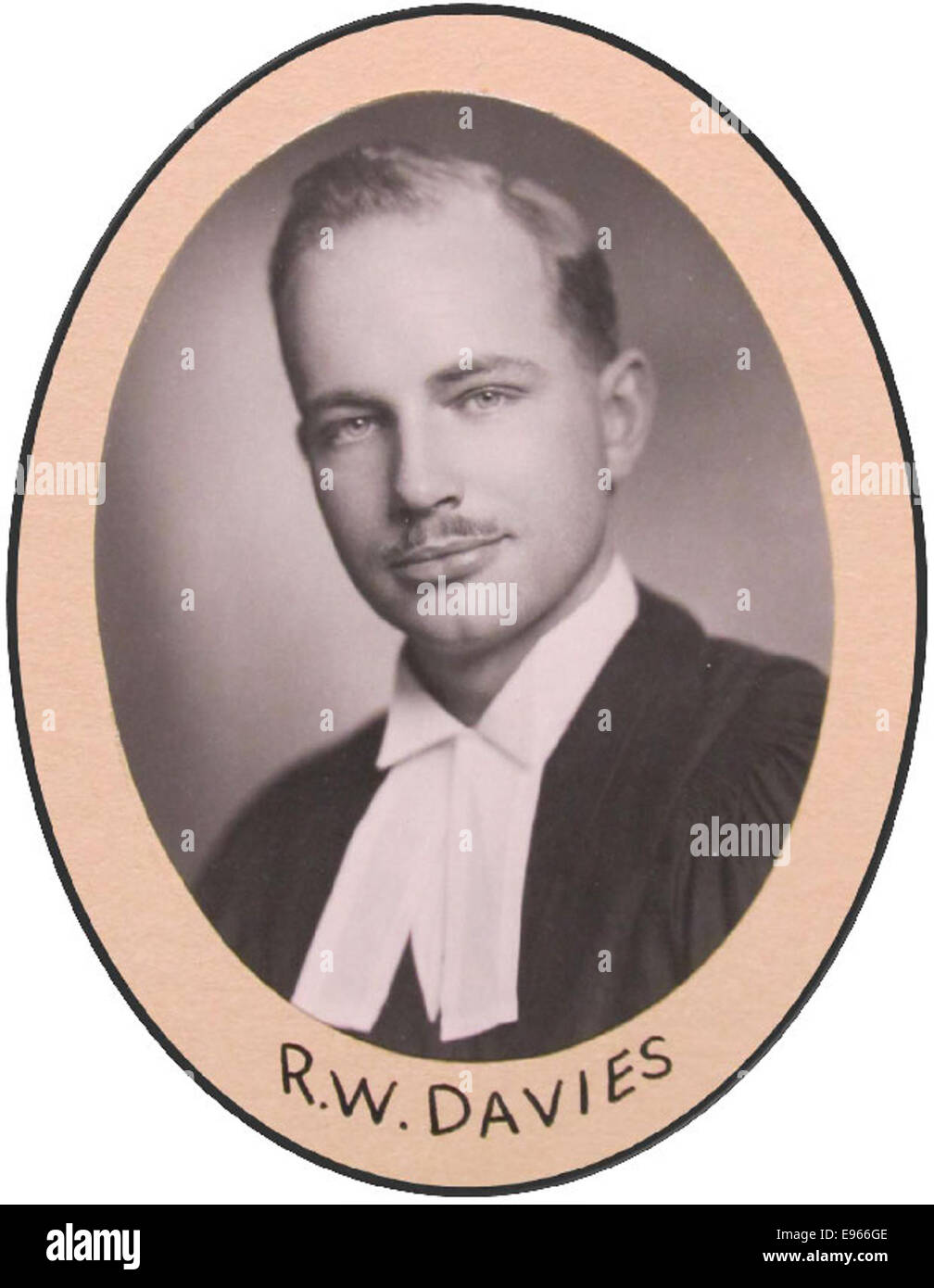 A portrait of Robert Wright Davies, a graduate of Osgoode Hall Law ...
