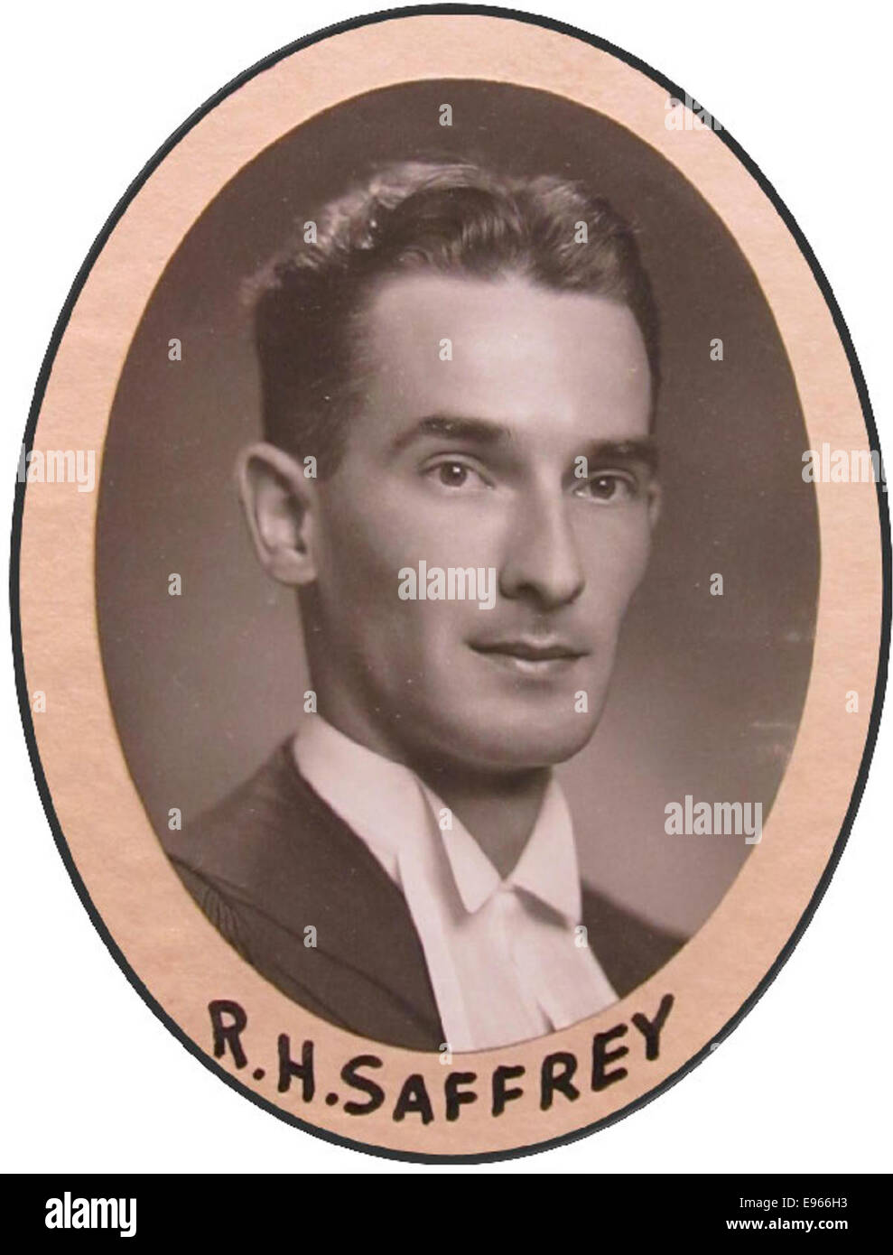 A portrait of Roy Harold Saffrey, a graduate of Osgoode Hall Law School in 1948. This photograph ...
