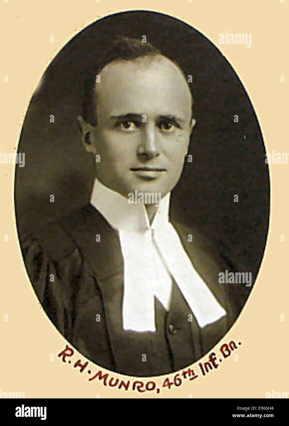 A formal portrait of Roy Harvey Munro, an individual captured in a ...