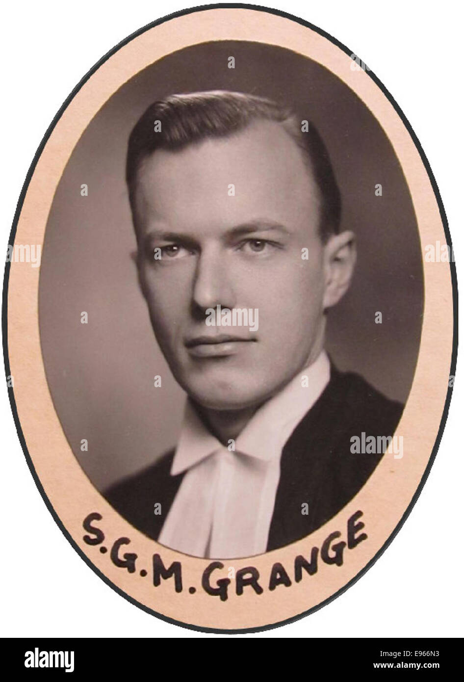 A formal portrait of Samuel George McDougall Grange, a 1948 graduate of ...