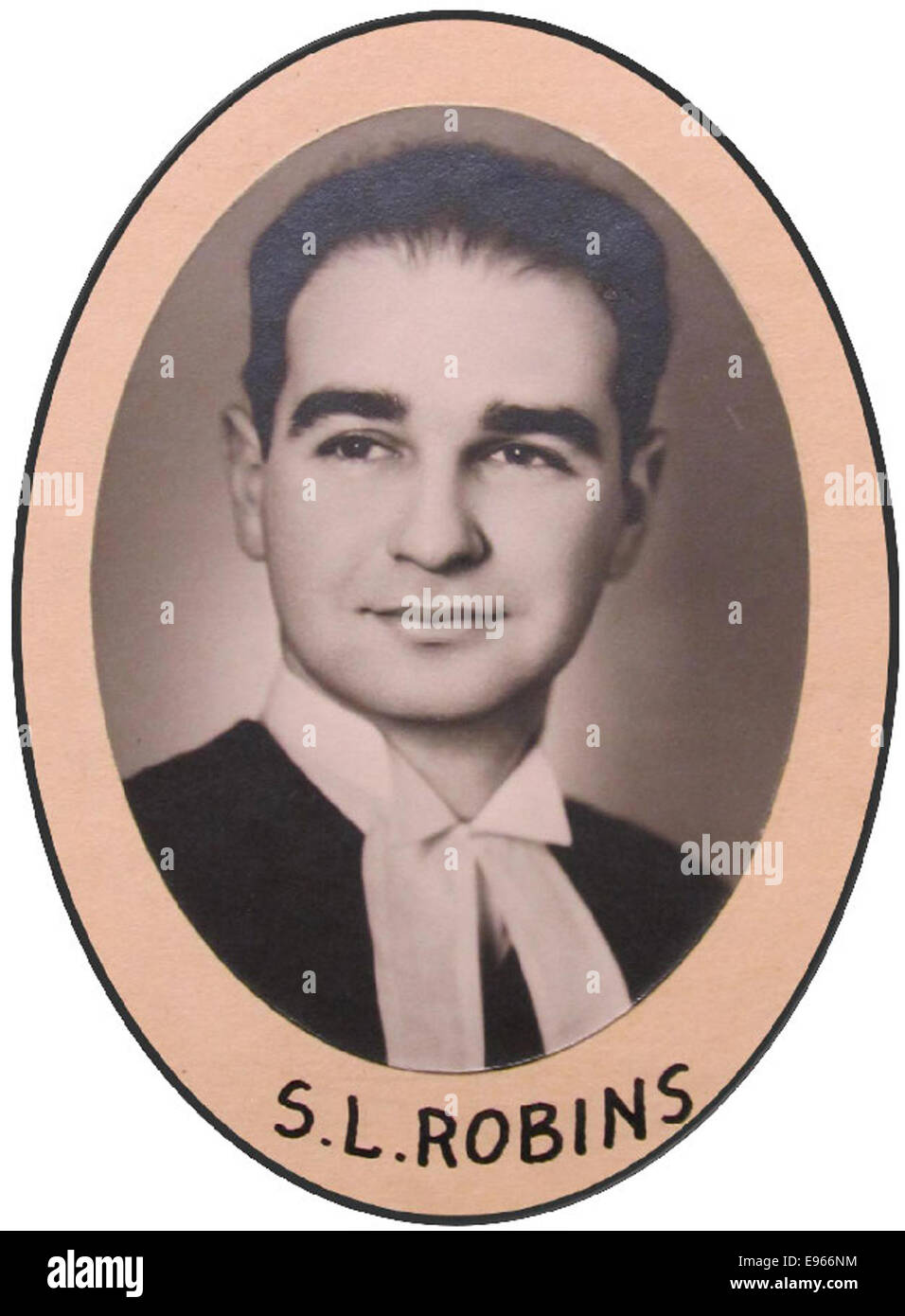 This portrait photograph features Sydney Lewis Robins, a graduate of ...