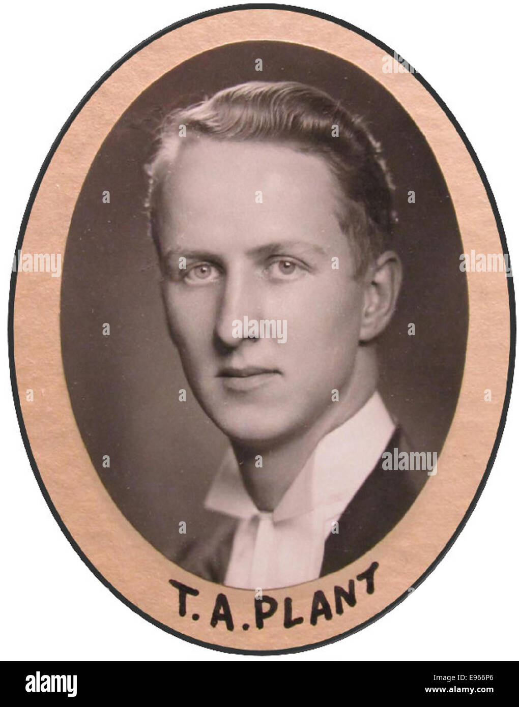 A portrait photograph of Thomas Arthur Plant, a 1948 graduate of ...