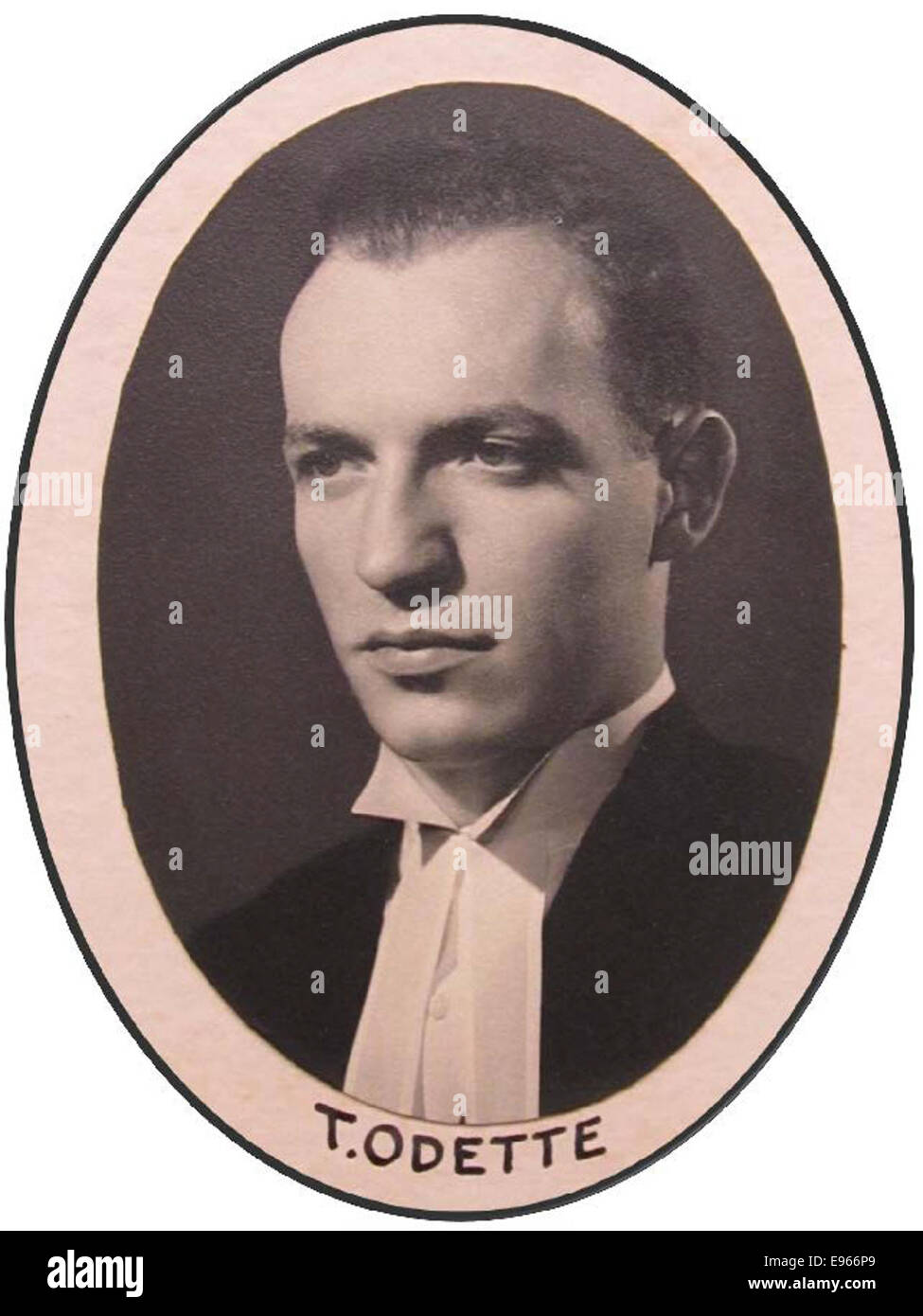 A portrait of Thomas Charles Odette (1916-1999), capturing the ...