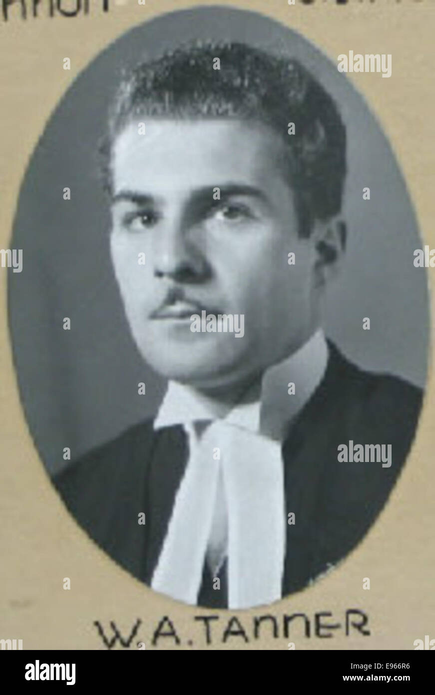 A portrait of Walter Alexander Tanner (1916-1942), a 1940 graduate of ...