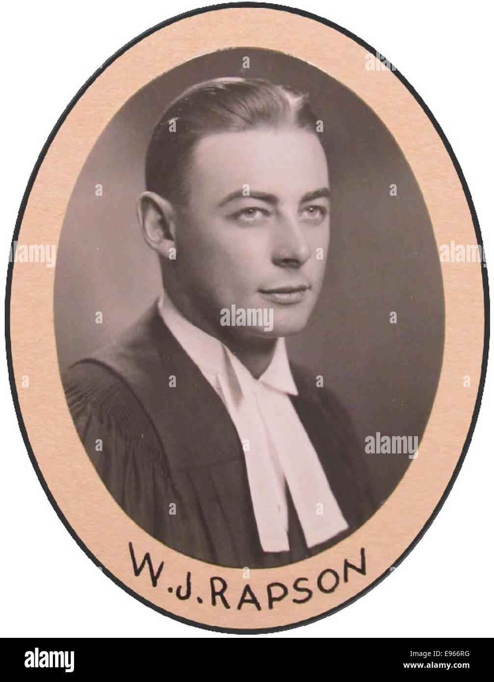 This portrait shows Walter John Rapson, a graduate of Osgoode Hall Law ...