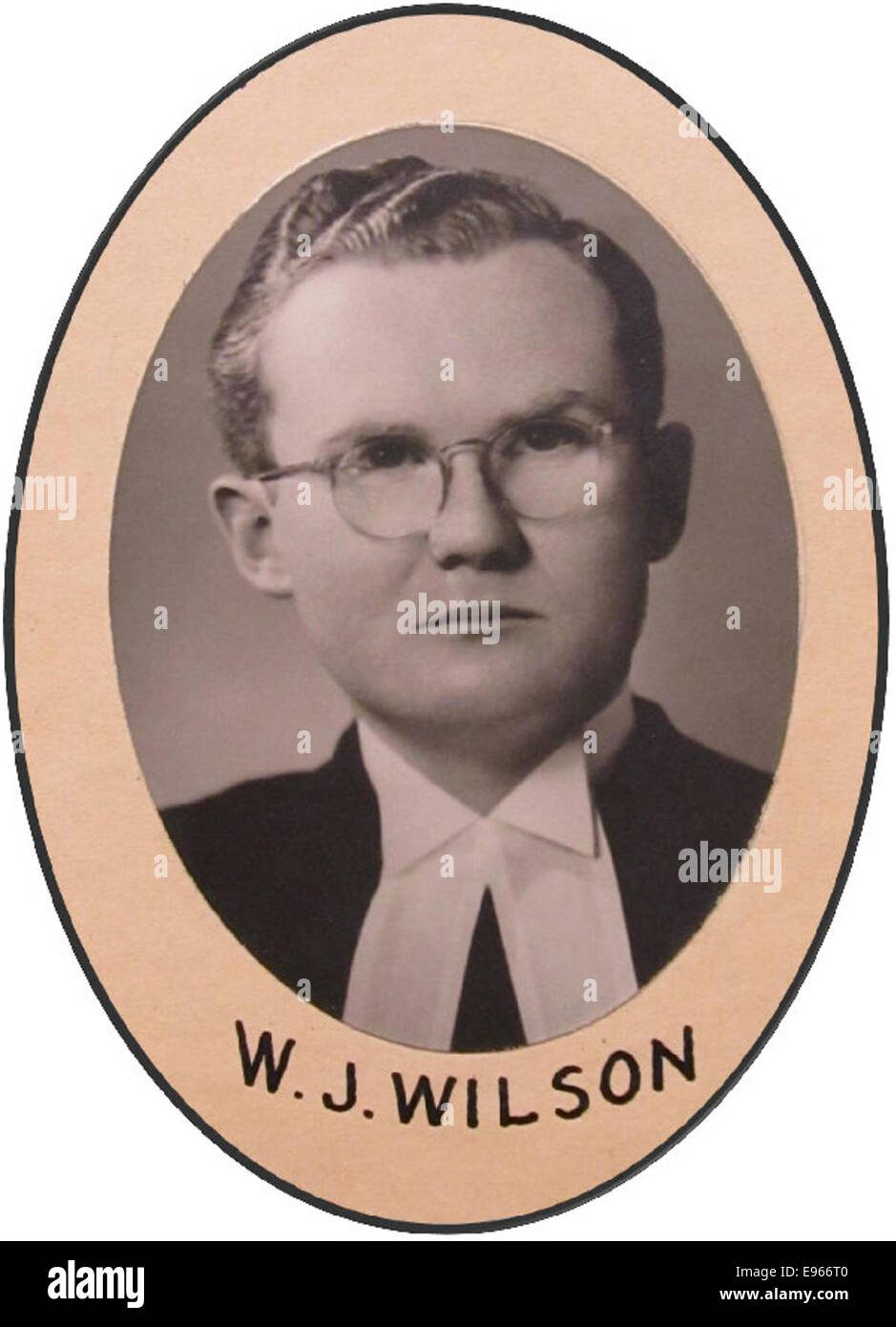 A portrait photograph of Wilfred James Wilson, a 1947 graduate of ...