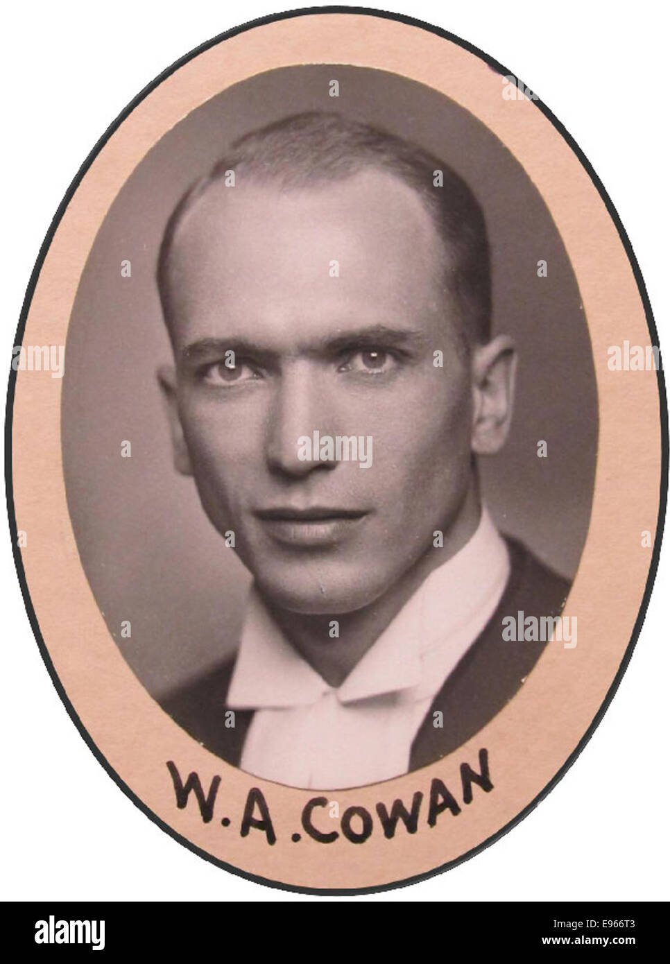 This portrait photograph depicts William Anderson Cowan, a 1948 ...