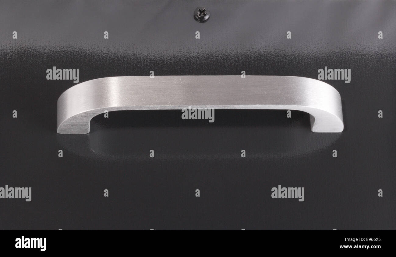 Black Metal Case with Handle Stock Photo - Alamy