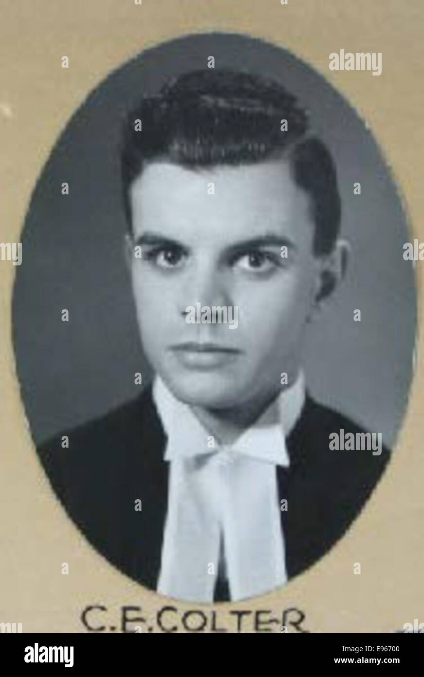 A portrait of William Charles Colter (1916-2007), a graduate of Osgoode ...