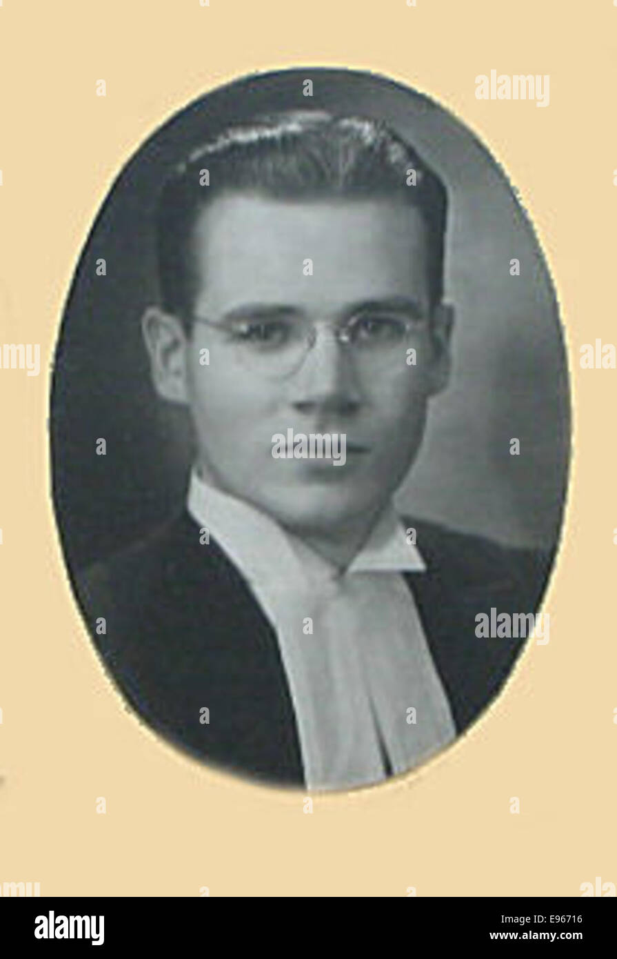 A portrait photograph of William James McMaster, born in 1915. The ...