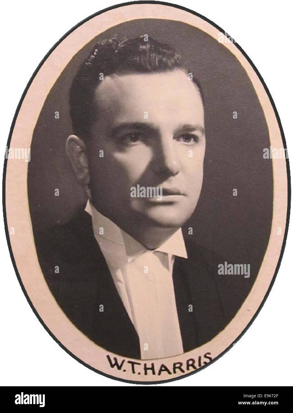 This photograph shows William Thomas Harris (1913-1996), an influential ...