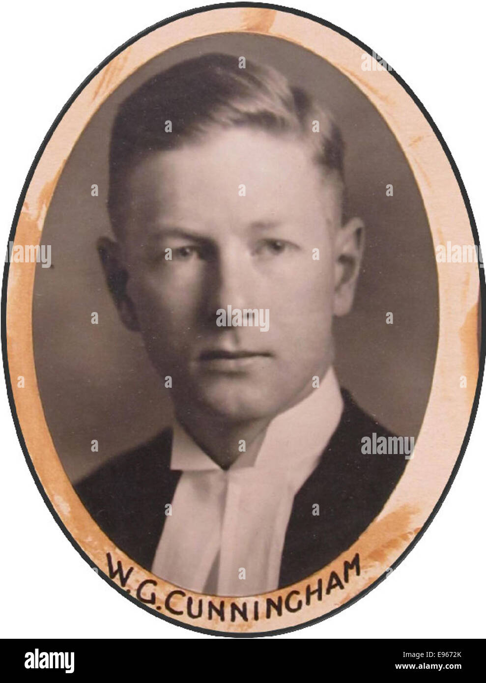 Portrait of Willis Gordon Cunningham (1917-1973), capturing him in a ...