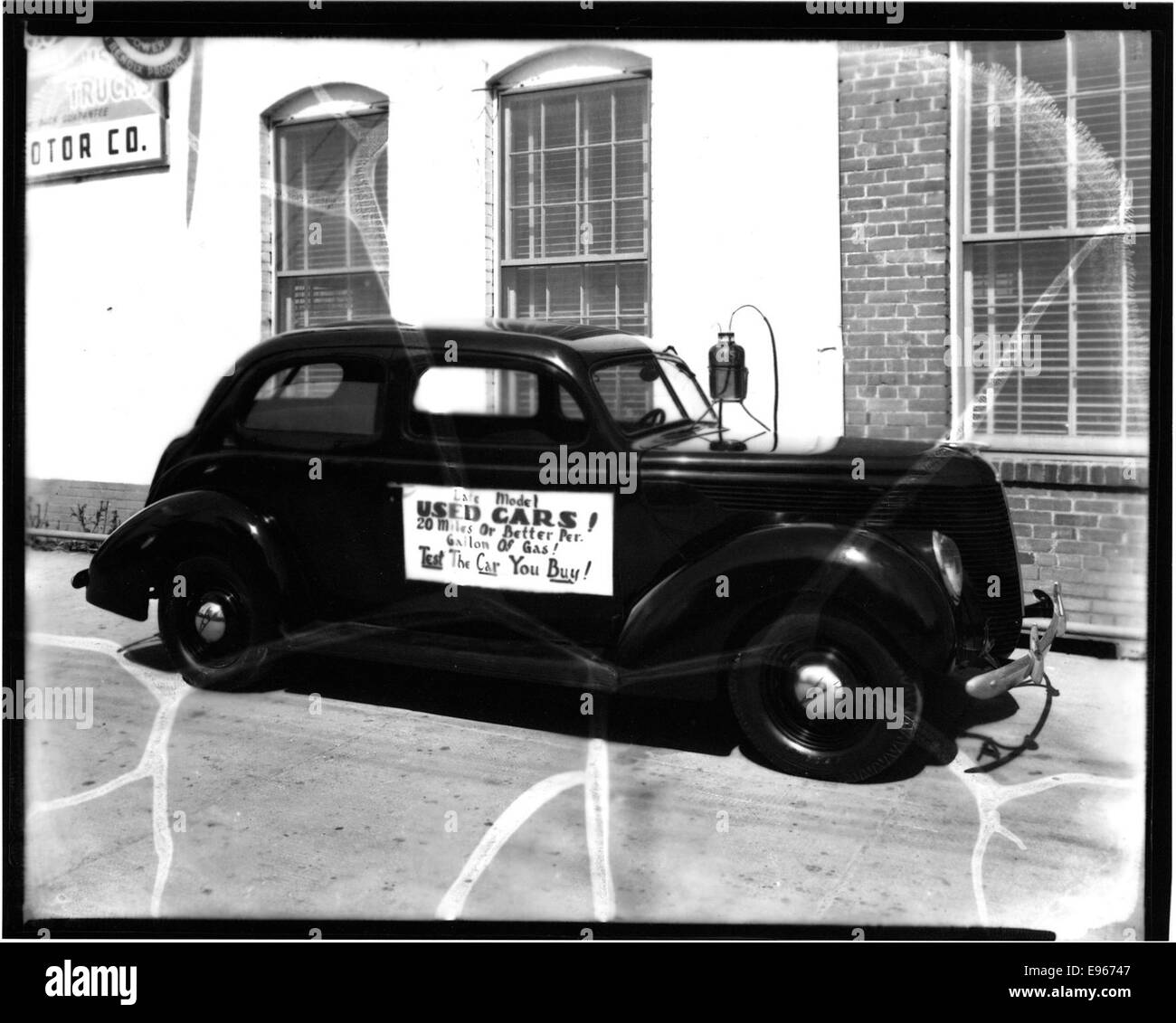 A vintage photograph of an automobile, likely from the early 20th ...