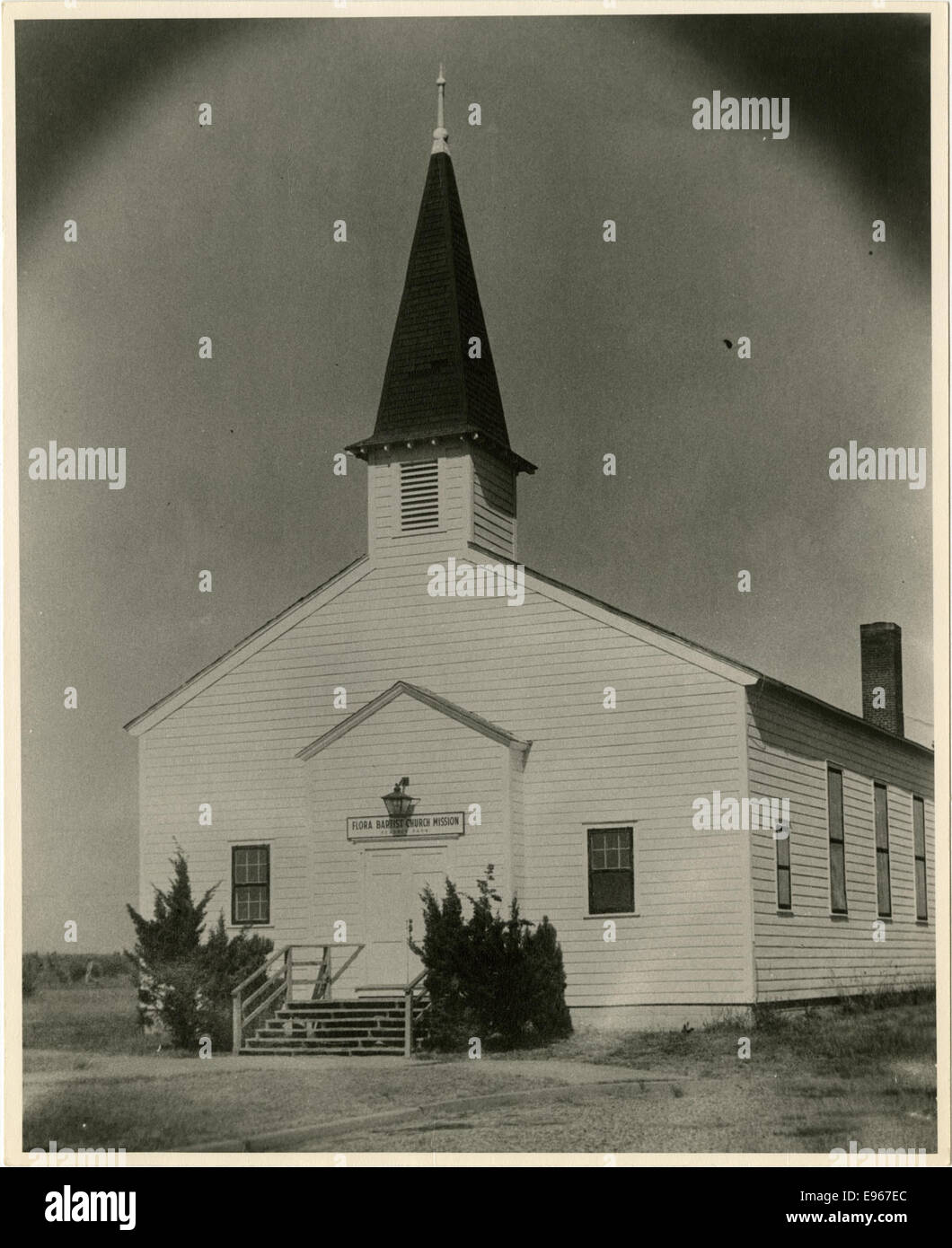 This photograph captures a church building, providing insight into the ...